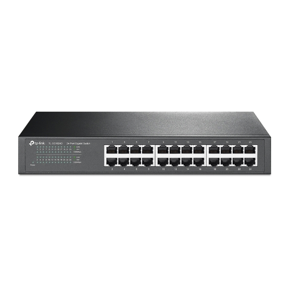 Unmanaged Switch-24 Port Gigabit Switch PORT: 24× Gigabit RJ45 Ports ...